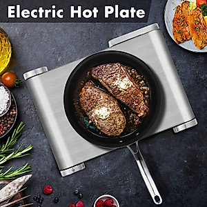 Induction Cooktop, CUSIMAX 1800W Portable Induction Burner with Timer, Sensor Touch Countertop Burner, 10 Temperature and 9 Power Setting, Kids Safety Lock for Cast Iron, Stainless Steel Cookware