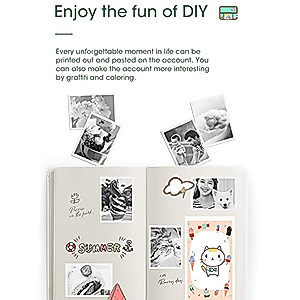 Instant Print Camera, 2.4 Inch IPS Screen Cartoon Print Camera, 200DPI Print Resolution, Maximum Support 32GB Memory Card Card