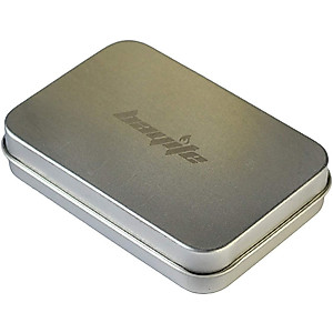 bayite Survival Drilled Ferrocerium Flint Fire Starter Rod with Keychain Ring 2 Inch Pack of 2