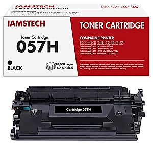 iamstech 057H 057 Toner Compatible with 057H 1-Pack Black High Yield Toner Cartridge Replacement for Canon imageCLASS MF445dw MF448dw MF449dw LBP226dw LBP227dw MF440 MF445 Printer Ink