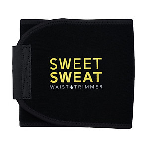 Sports Research Sweet Sweat Yellow Waist Trimmer (XL) and Citrus Mint Sweet Sweat Workout Enhancer Gel Stick (6.4oz) Bundle