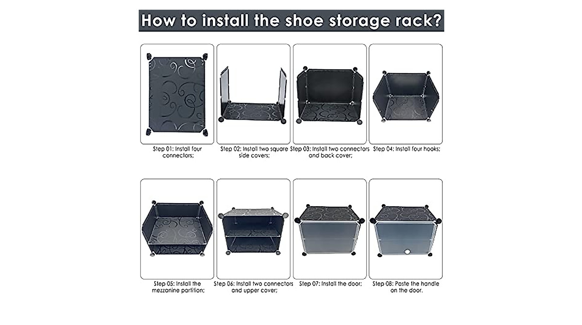 WerkWeit Portable Shoe Storage - Organize 24 Pairs