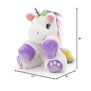 Plushible Poppy The Unicorn Stuffed Animal, 10-Inch Plush Unicorn Toy for Girls & Boys - Machine Washable Unicorn Plush, Soft Stuffed Unicorn, Valentine’s Day Gift for All