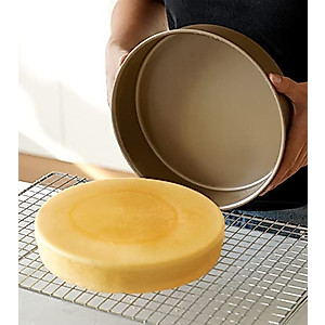 HYTK Nonstick Baking Pans Set for Starter,10x15Inch Cookie Sheet Tray 6 Cup Muffin Tin 9Inch Round and Square Springform Cake Pan 1Lb Loaf Bread Pan Carbon Steel Bakeware Gift 5pcs Non-Toxic BPA Free