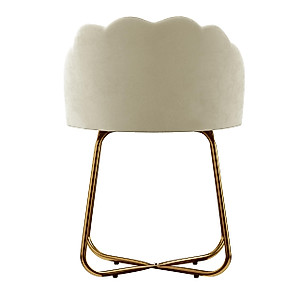 Hillsdale Catalina Vanity Stool for Make-up Rooms and Bathrooms, White