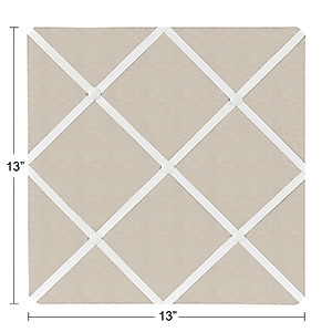 Sweet Jojo Designs Boho Bohemian Fabric Memory Memo Photo Bulletin Board - Gender Neutral Ivory Cream Beige Tan Off White Taupe for Woodland Farmhouse Botanical Floral Linen Collection