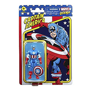 Marvel Hasbro Legends Series 3.75-inch Retro 375 Collection Captain America Action Figure Toy