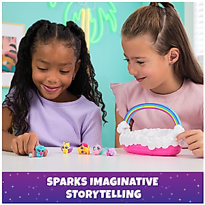 Hatchimals Alive, Neon Rainbow Spring Basket Toy (Styles May Vary), 3 Self-Hatching Easter Eggs, Fun Gift & Kids Toys for Girls & Boys Ages 3 and up