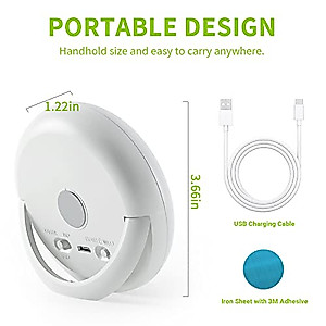 UYICOO Motion Sensor Night Light for Kids, Magnetic Adjustable Brightness Under Cabinet Lighting, 3000K USB Cordless Rechargeable Battery Lights Indoor for Hallway, Closet, Stair, Cabinet