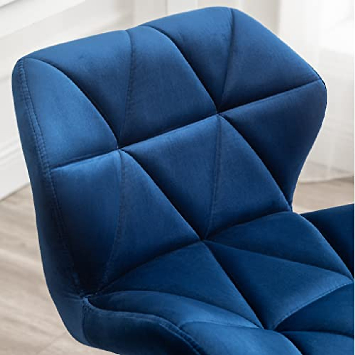 Roundhill Furniture Eldon Diamond Tufted Adjustable Swivel Office Chair, BLUE