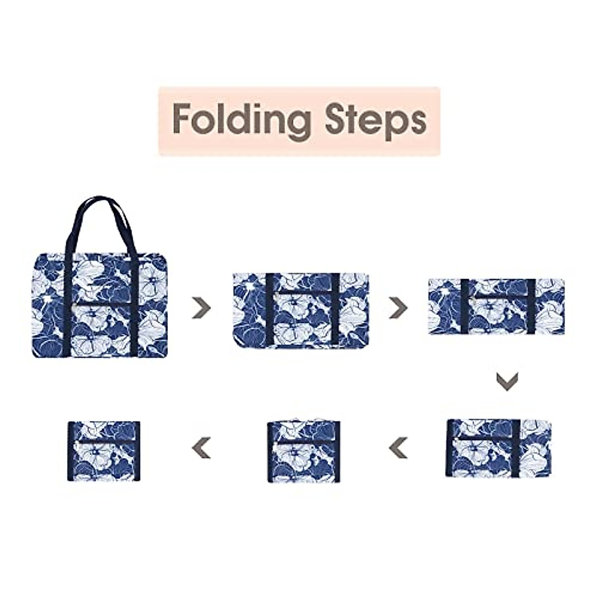 For Spirit Airlines Personal Item Bag 18x14x8 Foldable Travel Duffel Bag Tote Carry on Luggage Duffle Overnight for Women and Men (with Shoulder Strap))