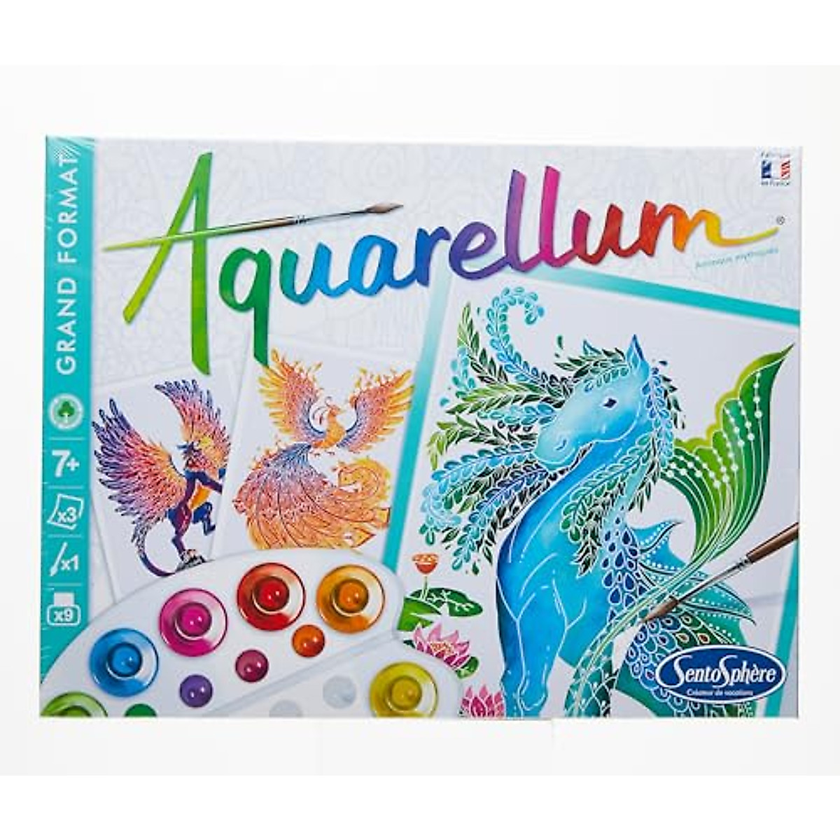 Sentosphère Aquarellum Watercolor Painting Kits (Mythical Animals)