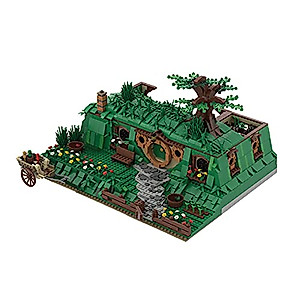 Building Blocks Set MOC-27847 The cave Where The Hobbits Lived 2370 pcs World-Famous Architecture Nano Micro Building Blocks Mini Construction Toy Set Toys Educational Toy Gift for Adults