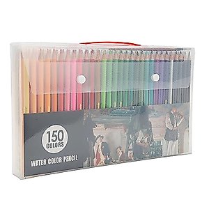 Drawing Pencils, 7.5mm Solid Wood 150/180pcs Drawing Pencil for Coloring Books, Artist Pencils Set, Premium Artist with Vibrant Colors for Kids Adults Students (150 Colors)