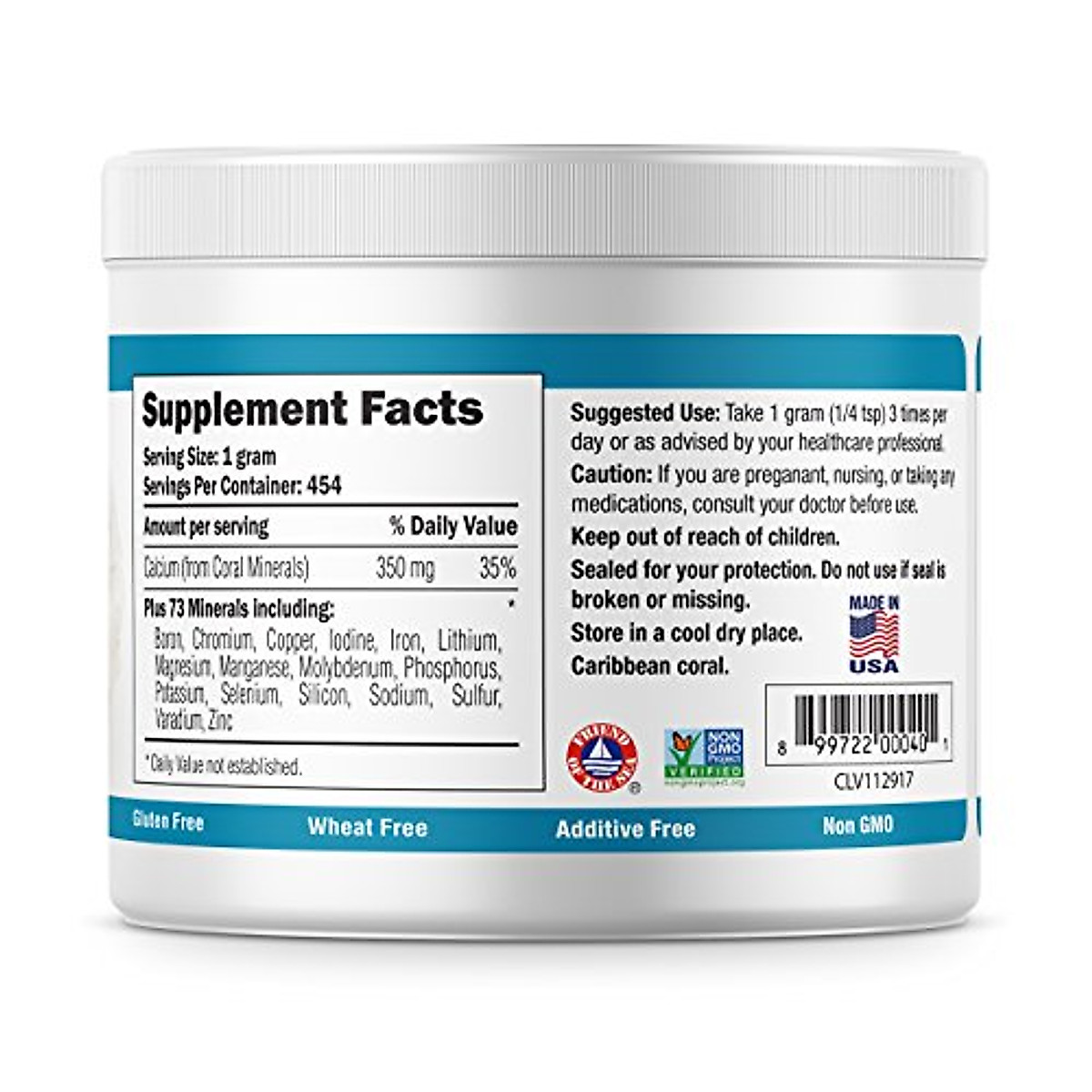 Coral LLC - Ecopure Pure Coral Calcium Powder (16 Ounce 1 Pack)