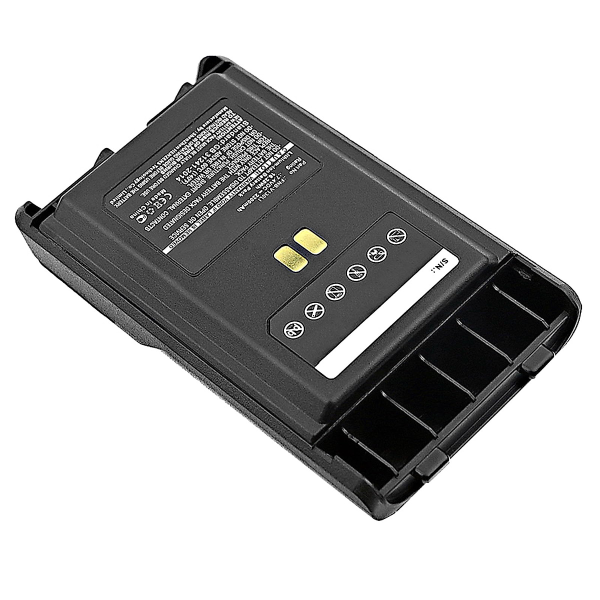 Synergy Digital 2-Way Radio Battery, Compatible with Vertex FNB-V130LI-UNI 2-Way Radio, (Li-ion, 7.4V, 2200mAh) Ultra High Capacity, Replacement for YAESU FNB-V130LI Battery