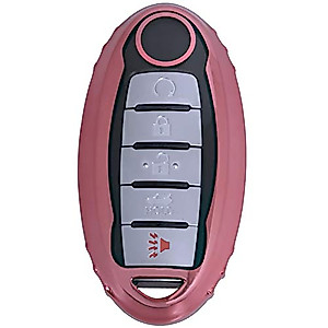 Coolbestda Plating TPU Fob Cover Case Pouch for 2017 2018 2019 2020 2021 Nissan Altima Sedan Pathfinder Rogue Armada Murano Maxima Infiniti Qx60 Qx80 Q60 Full Protector Key Remote Bag