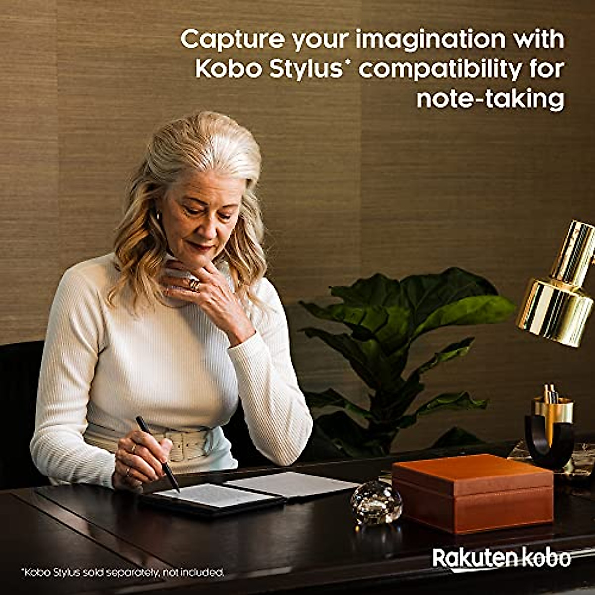 Kobo Sage | eReader with Green SleepCover & Stylus | 8” HD Glare Free Touchscreen | Waterproof | Blue Light Reduction | Bluetooth | WiFi | 32GB of Storage (Green + Stylus)