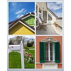 Bird Spikes, 20 Pack Pigeon Spikes, High Thorn Bird Spikes for Outside, Bird Deterrent for Small Bird Cat Squirrel, Easy Installation Bird Deterrent Spikes use for Balcony Courtyard Outdoor Roof