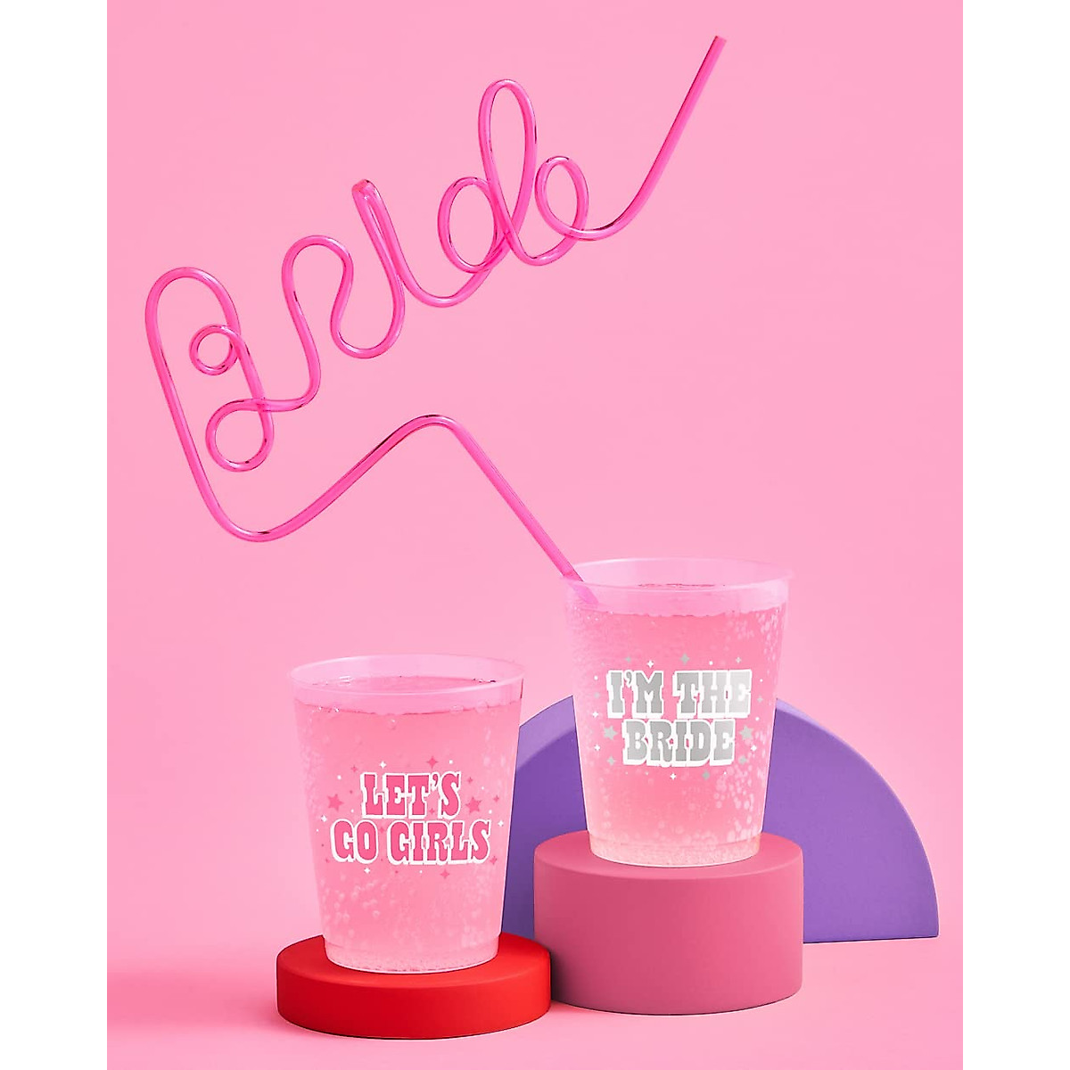 xo, Fetti Bachelorette Party Decorations Last Rodeo Reusable Cups Let's Go Girls - 16 Frost Flex Cups | Nashville Bridal Shower Gift, Cowgirl Bride Bridesmaid Favors