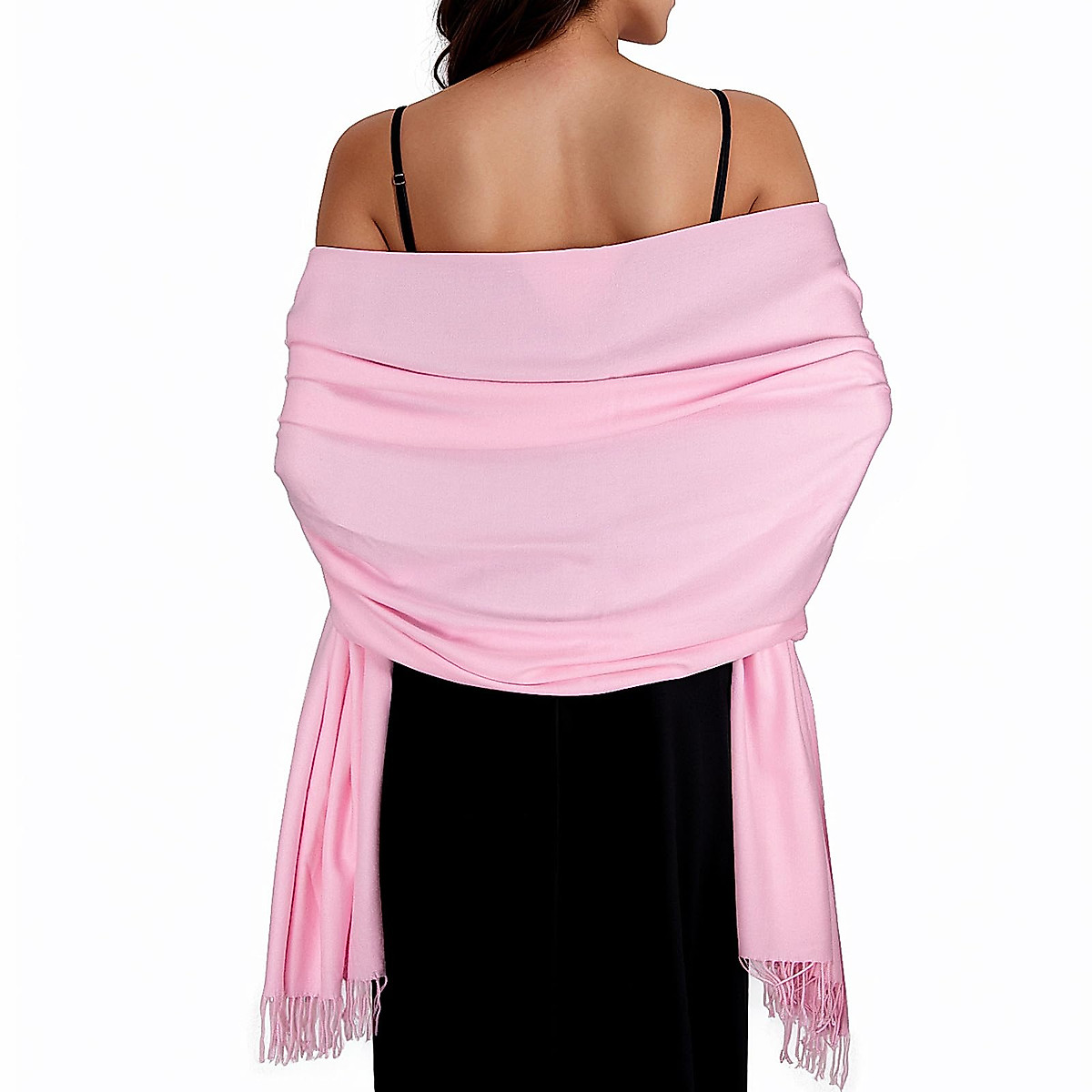 SWAT PANY Winter Scarfs for Women Pink Pashmina Shawls and Wraps for Women Wedding Shawl Wraps for Evening Dresses
