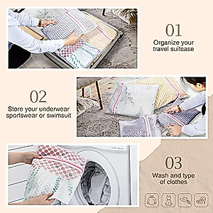 Greenstell Laundry Hamper with Wheels&Lid, 125L Large 3 Sections Clothes Hamper with 2 Removable Liner Bags, 5 Mesh Laundry Bags, Handwoven Divided Laundry Basket Gray