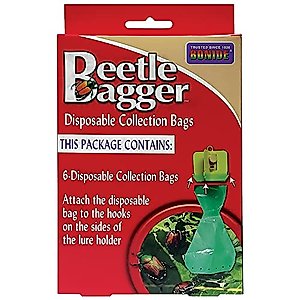 Bonide Beetle Bagger Japanese Beetle Trap Bag Refill, Includes 6 Disposable Collection Bags for Indoor & Outdoor Use