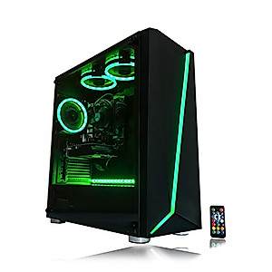 Alarco Gaming PC Desktop Computer Intel i5 3.10GHz,8GB Ram,1TB Hard Drive,Windows 10 pro,WiFi Ready,Video Card Nvidia GTX 650 1GB, 3 RGB Fans with Remote