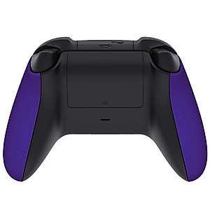eXtremeRate Side Rails Grips Shell for Xbox Series X & S Controller, Purple Soft Touch Grip Custom Accessories Back Panels Cover Faceplate for Xbox Core Wireless Controller [Controller Excluded]