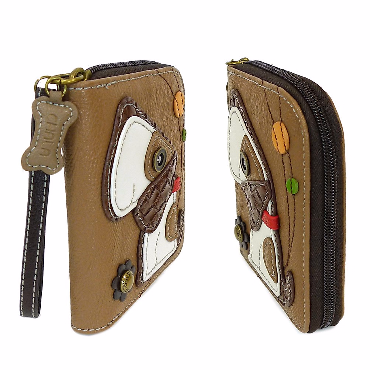 Chala Zip Around Wallet - Dog Brown