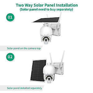 Soliom-S800 Solar Panel Power Supply, Pan tilt Security Outdoor Camera Solar Panel S800-4G Compatible