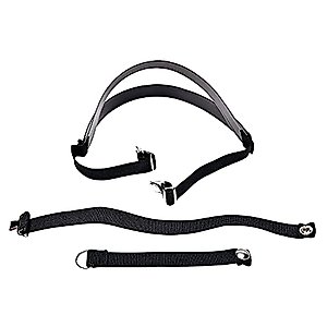 MSA 480234 Cradle Suspension Head Harness Assembly for Comfo Classic Series Half-Mask Respirators, Holds Reusable Gas Masks Securely in Place, Color: Black