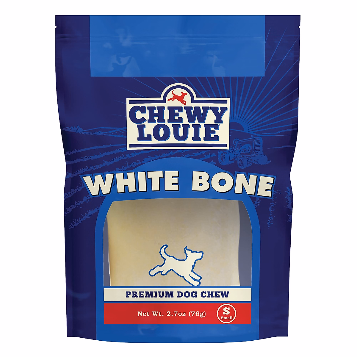 CHEWY LOUIE Small White Bone 3pk - One Ingredient, Flavor Packed for Picky Eaters, All Natural, No Artificial Flavors or Chemicals, Long-Lasting, Superior Dental Support Dog Treats