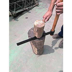 Shingle Froe Tool and Kindling Axe for Splitting Firewood,15in Premium Forged Blade Shingle Froe with 18in Wooden Handle, Froe Axe, Wood Froe Tool