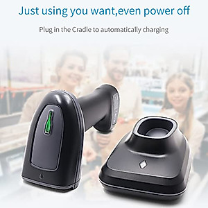 Barcode Scanner, Bluetooth Scanner Code Scanner with 15000 Storage Capacity for Accurate and Convenient scanning