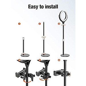 Computer Ring Light for Video Conference Lighting, Elitehood Desktop Ring Light with Stand for Laptop, 8 inch Light Ring for Zoom Meeting, Video Recording/Make Up/Live Streaming//Online Video Call