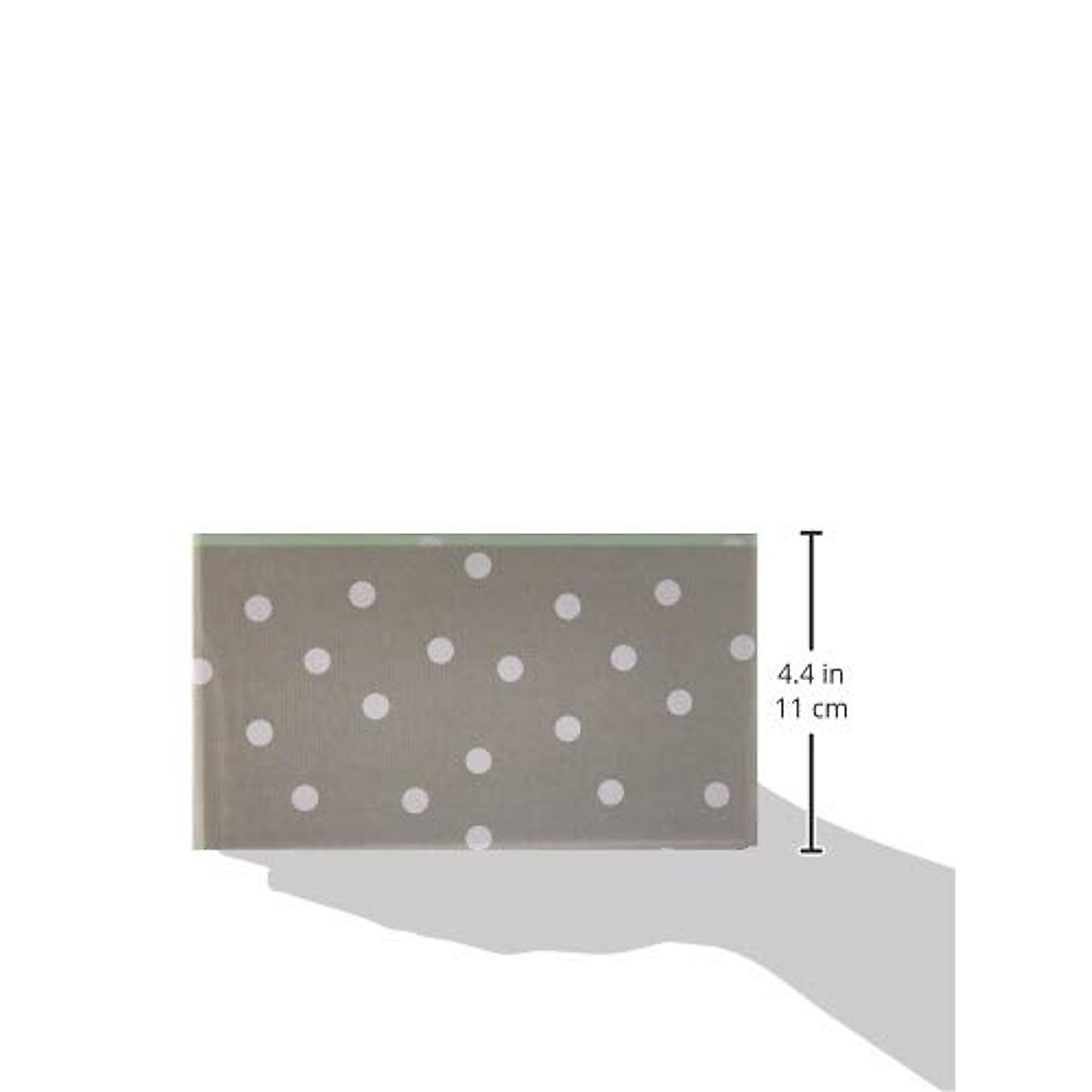 Home Traditions Foldable Cloth Storage Box Closet Dresser Drawer Organizer Cube Basket Bins Containers Divider with Drawers for Underwear, Bras, Socks, Ties, Scarves - Set of 2, Gray Polka Dot