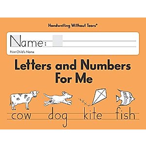 Learning Without Tears - Letters and Numbers for Me - 2008 Edition - Student Workbook