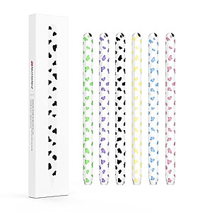 NIUTRENDZ Cow Print Case for Apple Pencil 2nd Generation Case Cover Silicone Protective Sleeve Skin Accessories with 10pcs Apple Pencil Tips Cover (Pink)