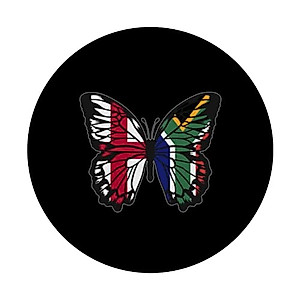 South Africa & England Mix Butterfly English South African PopSockets Standard PopGrip