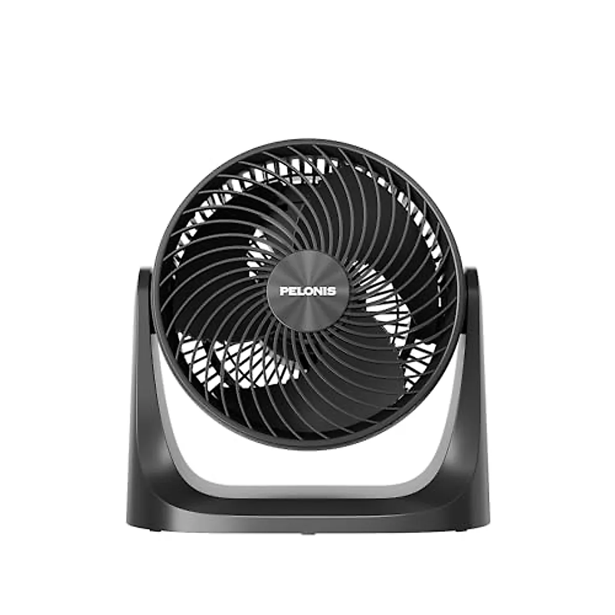 Pelonis 3 Speed Small Room Air Circulator Fan with 7-inch Blade, Table Fan with 100° Adjustable Head Tilt - Desktop Fan for Bedroom,Dorm and Office - Ventilador for Air Conditioner and Heater, Black