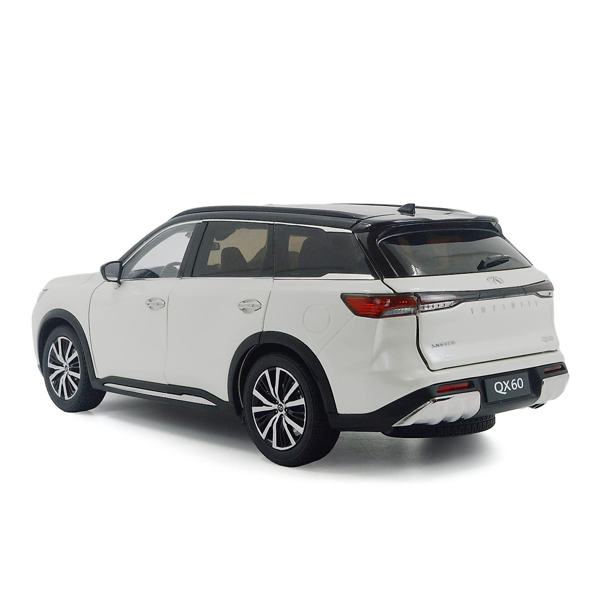 Paudi Model 1/18 Scale Diecast Cars 2022 Infiniti QX60 Model Car For Adults Collection White