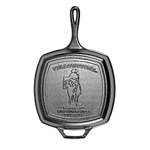 Lodge Yellowstone - 10.5" Square Grill Pan, Cowboy on Horseback
