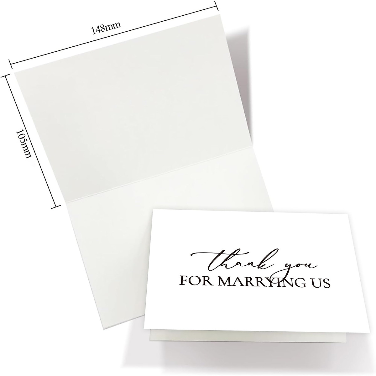 GroomBrideGifts Wedding Day Card, Thank You for Marrying Us, Thank You Card for Officiant, Priest, Minister, Judge, Pastor Gifts.（Thank You A）