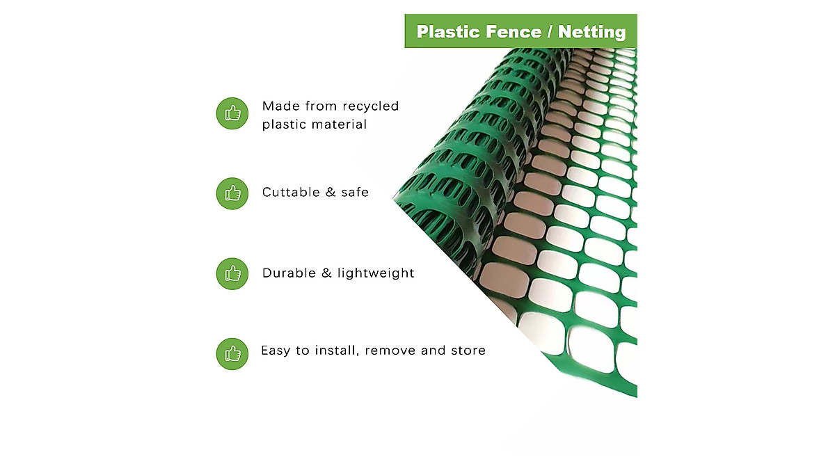 KALYSIE 4'x100' Safety Fence Roll for Garden & Construction