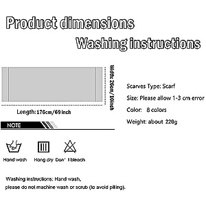 Boaisdus Winter Chunky Knitted Scarf Women's & Men Soft Long Knit Scarves Cold Weather and Wraps Warm Knit Scarfs Women for Outddor(Beige-69 L x 10" W)