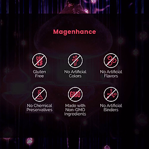 Intelligent Labs MagEnhance Magtein Magnesium Complex Supplement L-Threonate with Magnesium Glycinate and Taurate, 90 Capsules