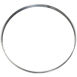 Matfer Bourgeat 371618 Plain Tart Ring, Silver