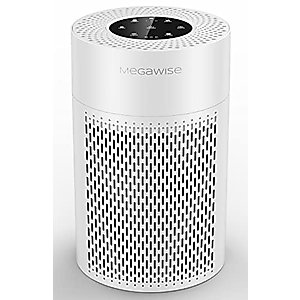MEGAWISE 2022 Updated Version Smart Air Purifier for Home Large Room up to 936ft², H13 True HEPA Filter with Smart Air Quality Sensor, Sleep Mode, Quiet Air Cleaner for Pollen, Pets Hair, Odors, Smoke, Dust, Ozone Free