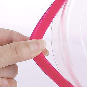 Microwave Oven Plate Cover Plastic Clear Dish Lid Table Dustproof Silicone Lids Small 5 In